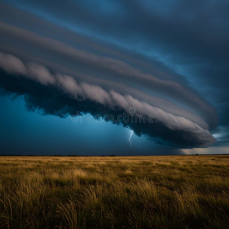 Ark Storm Clouds Form Dramatic, Layered Patterns Over an Expansive ...