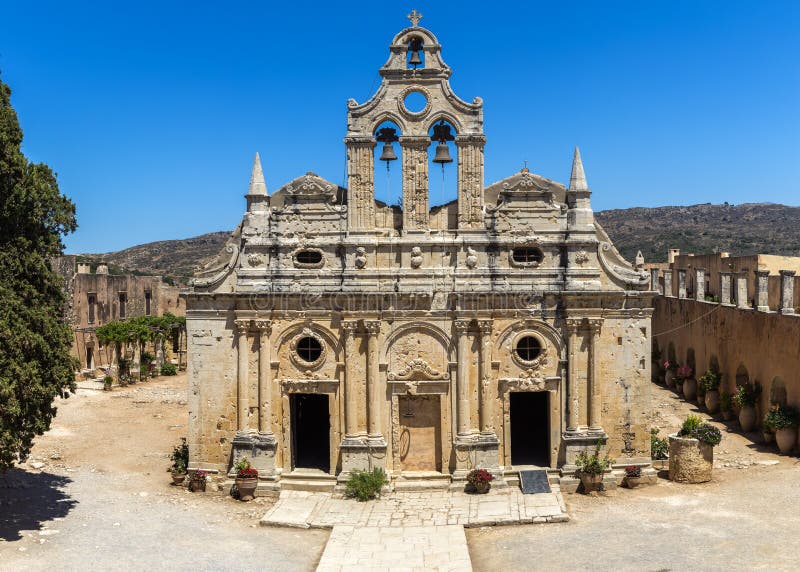 Arkadi monastery, Crete stock photo. Image of vacation - 77198376