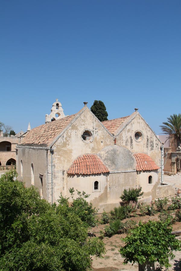 Arkadi Monastery, Crete stock image. Image of bells - 112668519