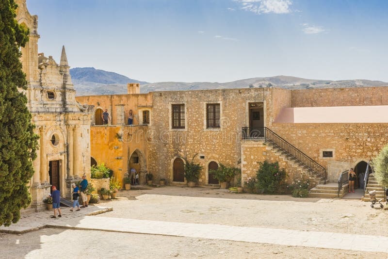 Arkadi monastery. Crete editorial photo. Image of buildings - 101342126