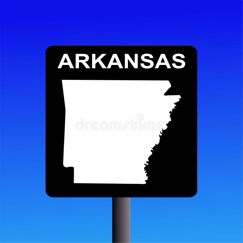 Arkansas highway sign stock vector. Illustration of indication - 3326304