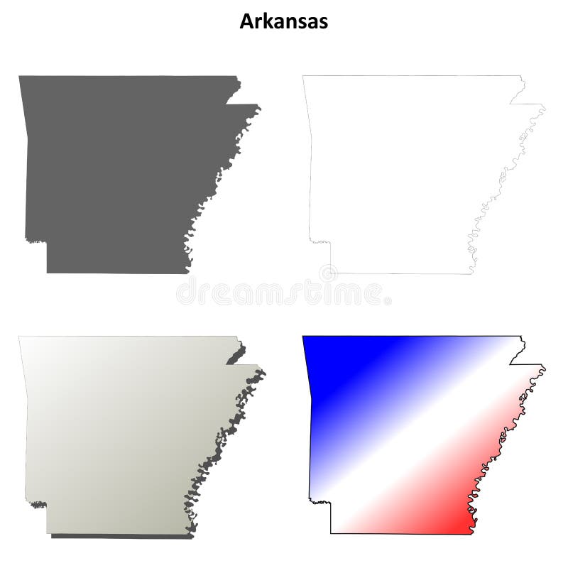 Arkansas outline map set stock vector. Illustration of blank - 81523953 Arkansas outline map set stock vector. Illustration of blank - 81523953