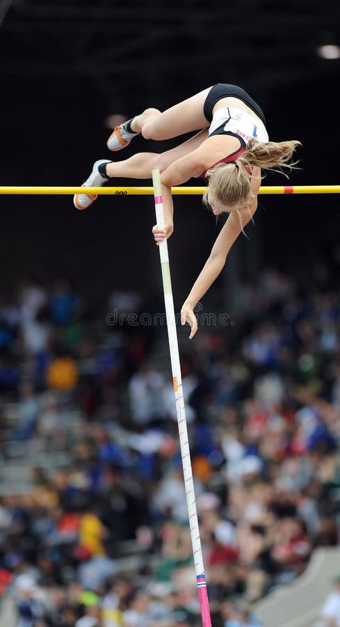 Indiana Hoosier Pole Vaulter - Ladies Editorial Stock Image - Image of ...
