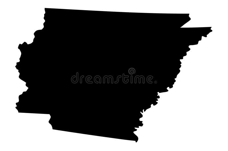 Arkansas Silhouette Vector Illustration Stock Illustration ...