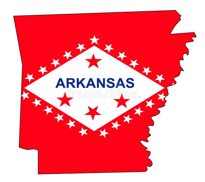 Arkansas State Outline Map Stock Illustrations – 1,527 Arkansas State ...
