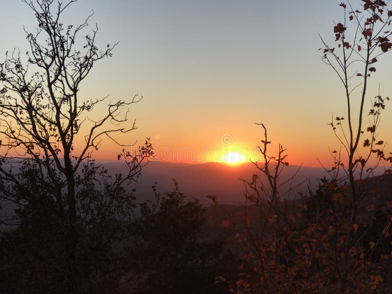 Arkansas Sunset Over Eureka Springs Stock Image - Image of eureka ...
