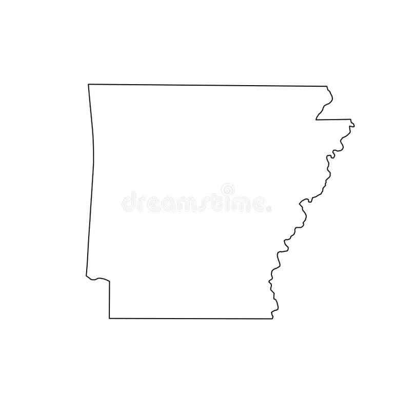 Arkansas Us State Vector Map Stock Illustrations – 1,120 Arkansas Us ...