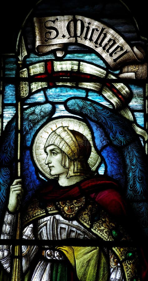 Arkhangel Michael En Verre Souillé Image stock - Image du michael ...