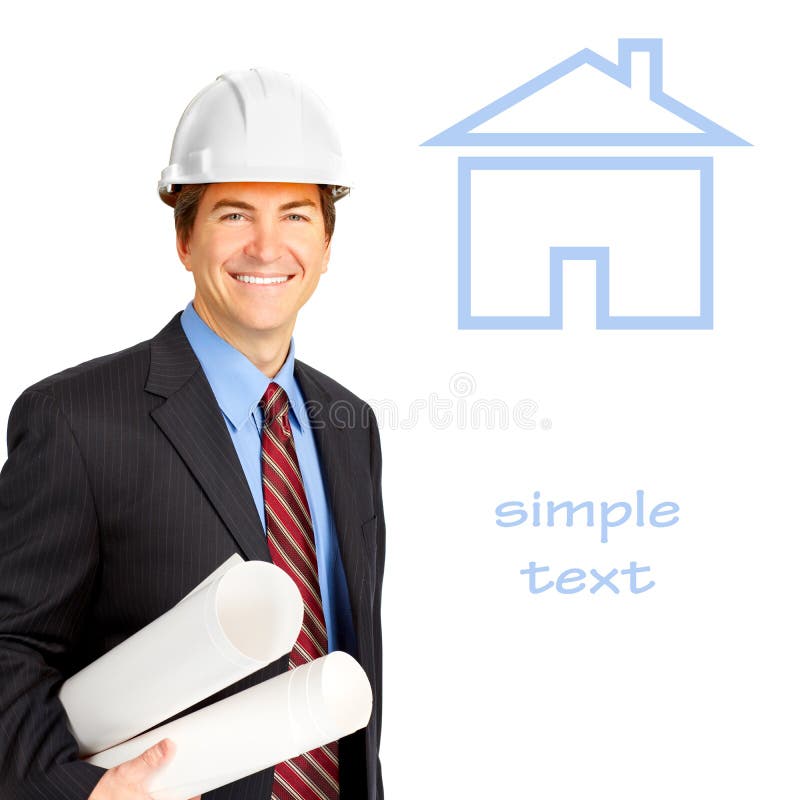 Arkitekt arkivfoto. Bild av isolerat, företag, ordförande - 9847570
