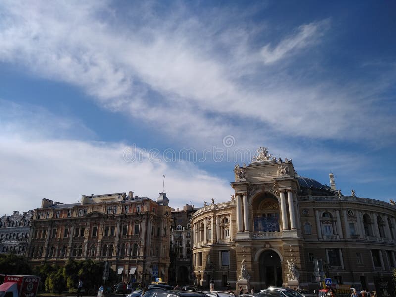 Arkitektur Av Eran Av Klassicism I Odessa Redaktionell Arkivbild - Bild ...