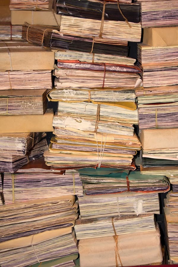 Pappersarkiv fotografering för bildbyråer. Bild av papper - 54115329