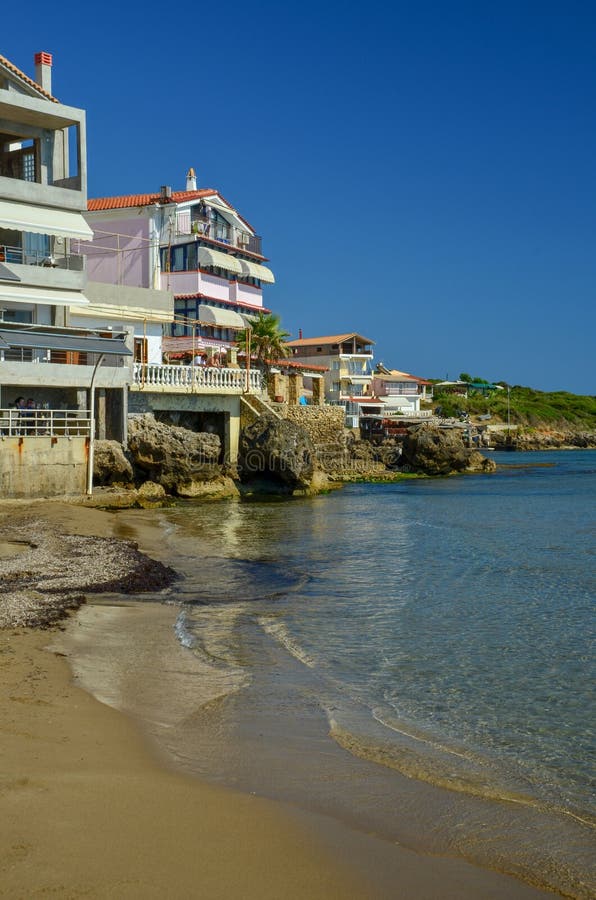 Arkoudi Beach in Ilia Perfecture Greece Editorial Stock Image - Image ...