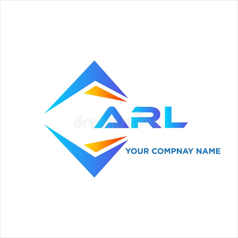 ARL Abstract Technology Logo Design on White Background. ARL Creative ...