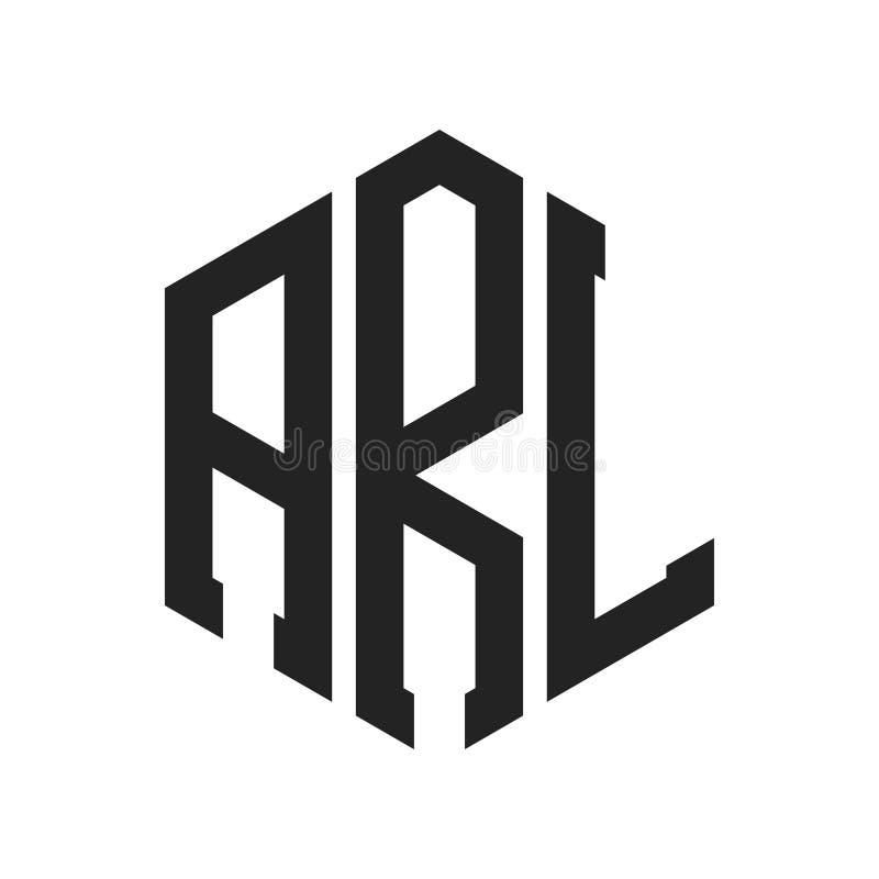 ARL Logo Design. Initial Letter ARL Monogram Logo Using Hexagon Shape ...