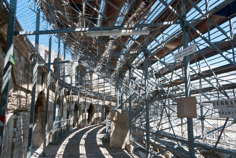 Arles Roman Amphitheate stock image. Image of landmark - 23267911