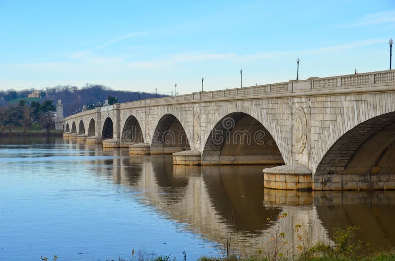 Arlington Memorial Bridge, Washington DC USA Stock Image - Image of ...
