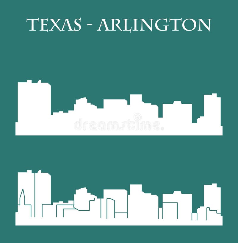 Arlington, Texas ( City Silhouette ) Stock Vector - Illustration of ...