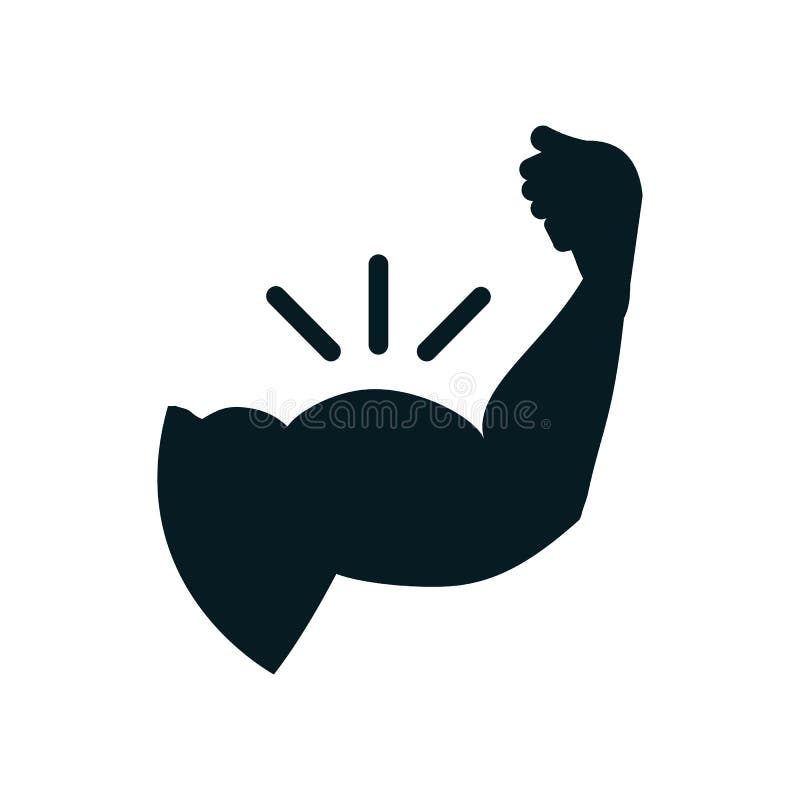 Arm, Bicep, Strong Hand Icon - Stock Illustration - Illustration of ...