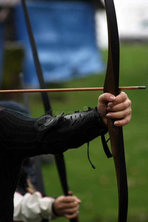 Arm and bow stock image. Image of string, archer, outdoor - 3846971