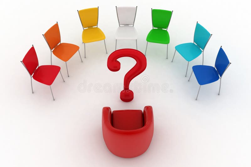 Innovation group concept stock illustration. Illustration of chair ...