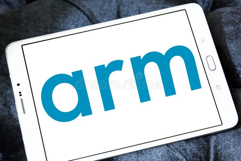 Arm company logo editorial stock photo. Image of microprocessor - 297447788