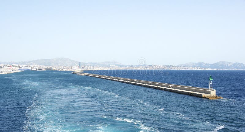 Arm Concrete Electronic Beacon in Marseille Stock Photo - Image of ...