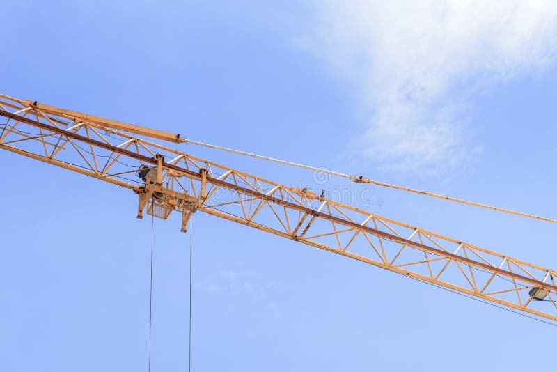 The Arm of Construction Crane Stock Image - Image of cable, growth ...