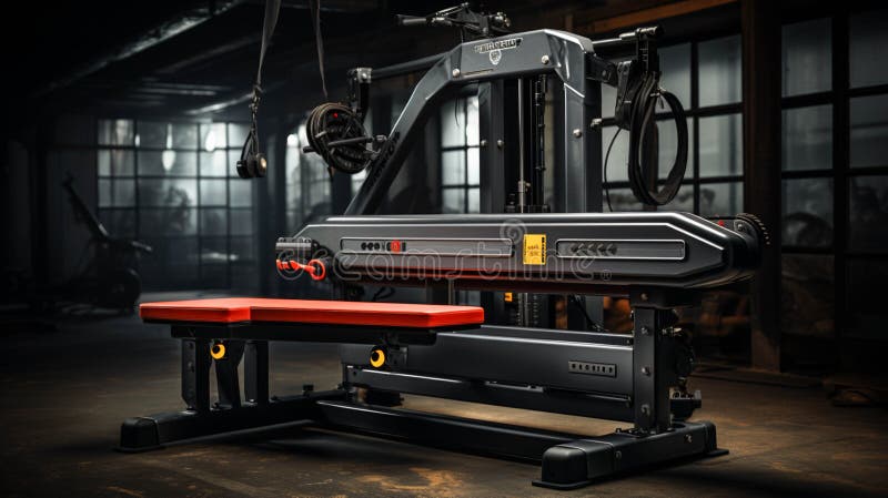 ARM EXTENSION MACHINE for Gym Stock Image - Image of indoor, health ...