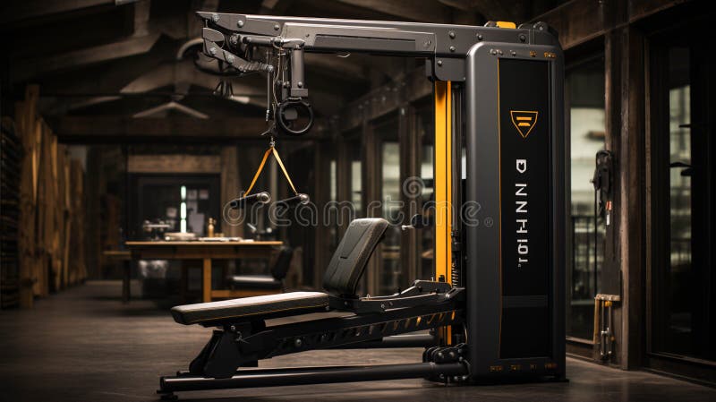 ARM EXTENSION MACHINE for Gym Stock Photo - Image of training ...