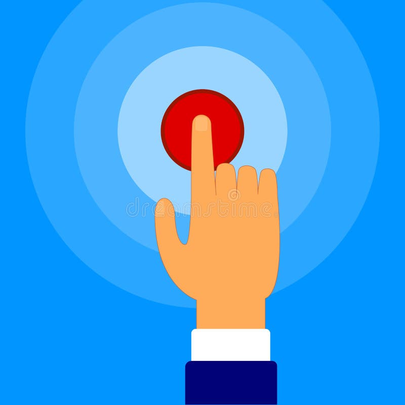 Finger Button Stock Illustrations – 52,631 Finger Button Stock ...