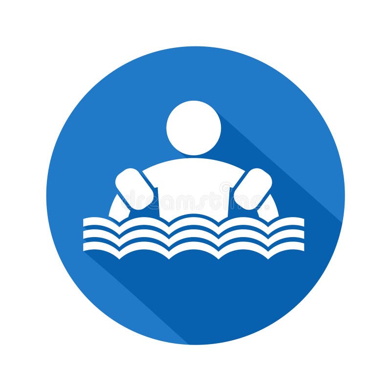Arm float symbol stock vector. Illustration of swiming - 154189096