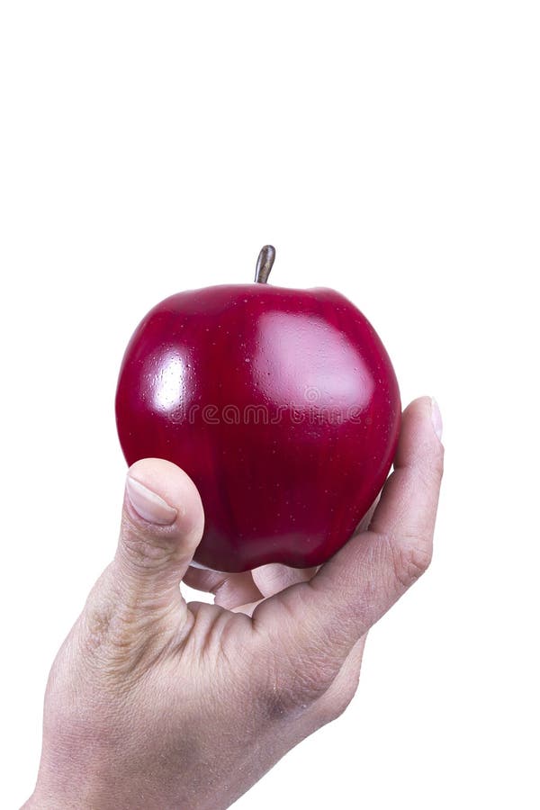 Arm and Hand Holding an Apple Stock Photo - Image of closeup, young ...