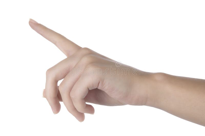 Arm and Hand with Index Finger Pointing Stock Image - Image of ...