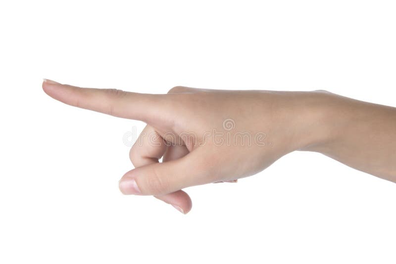 Arm and Hand with Index Finger Pointing Stock Image - Image of body ...