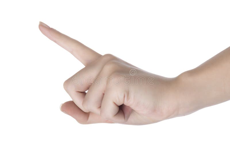 Arm and Hand with Index Finger Pointing Stock Image - Image of ...