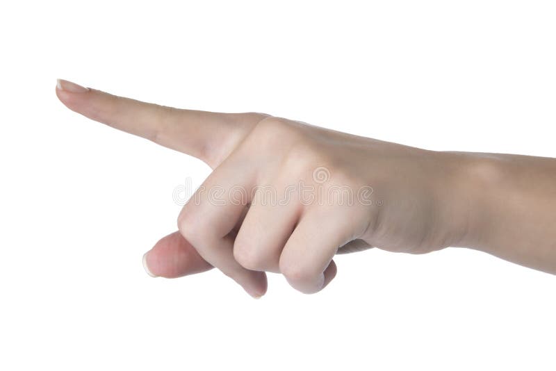Arm and Hand with Index Finger Pointing Stock Photo - Image of emotion ...