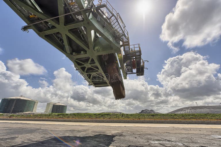 Arm of an Industrial Dry Bulk Stacker/reclaimer Stock Image - Image of ...