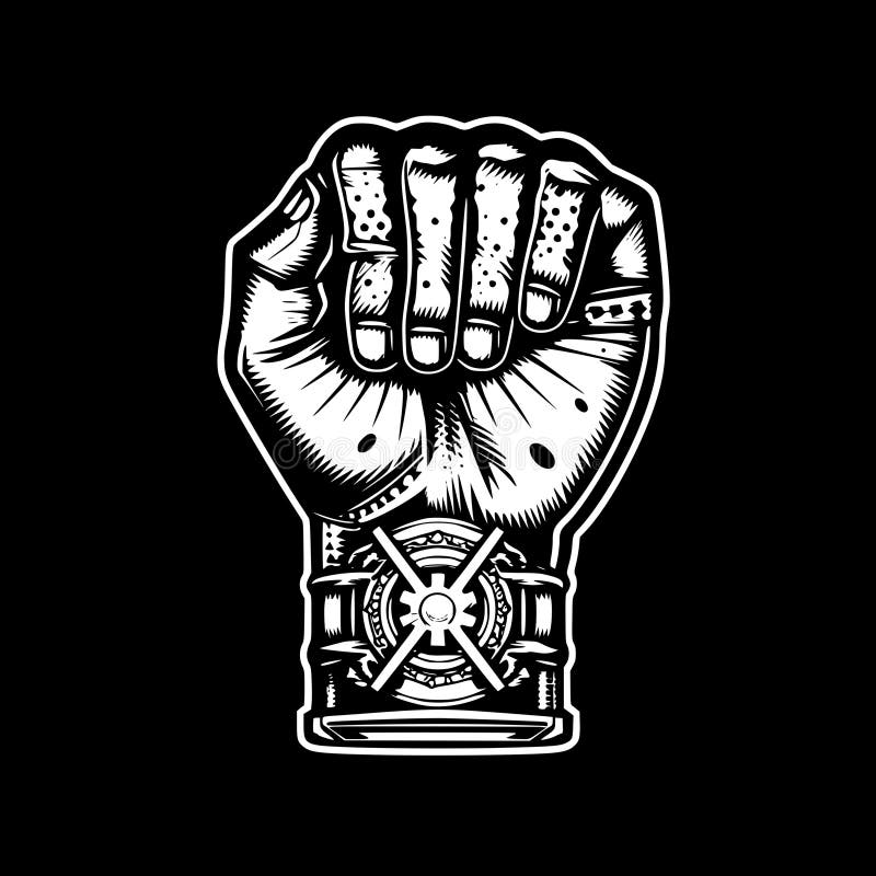 Arm - Minimalist and Flat Logo - Vector Illustration Stock Vector ...