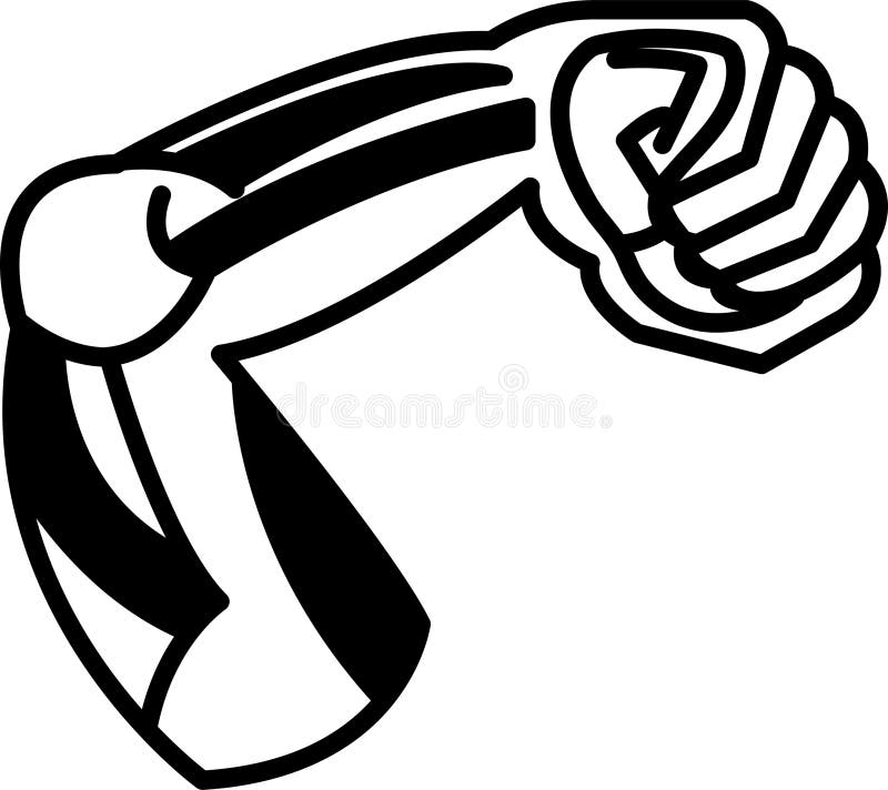 Arm Muscles in Line Drawing Style Stock Vector - Illustration of ...