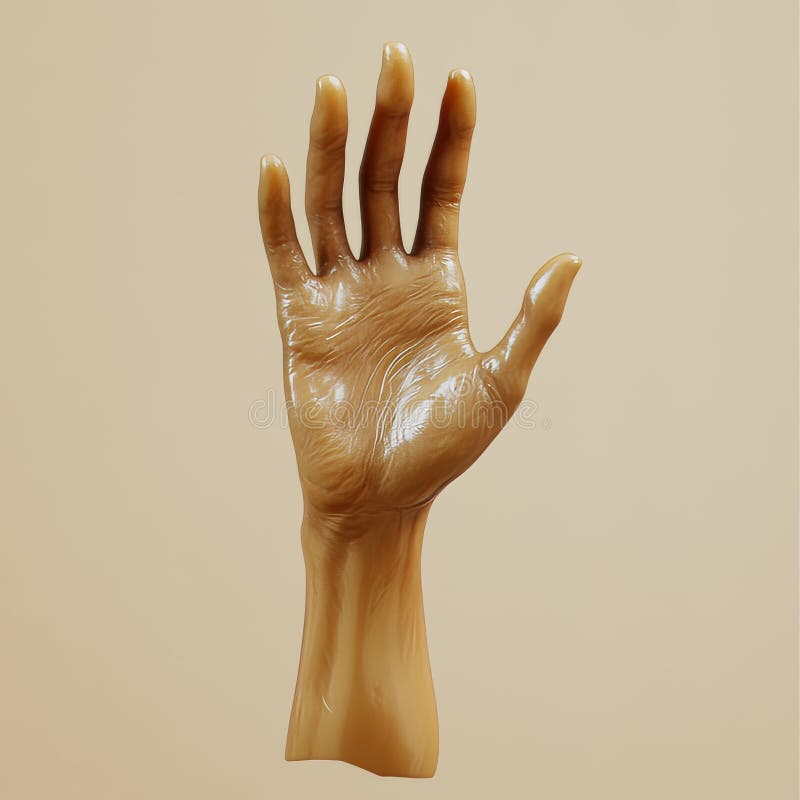 An Arm Reaching Out from Behind a Wall, Grabbing on To Something ...