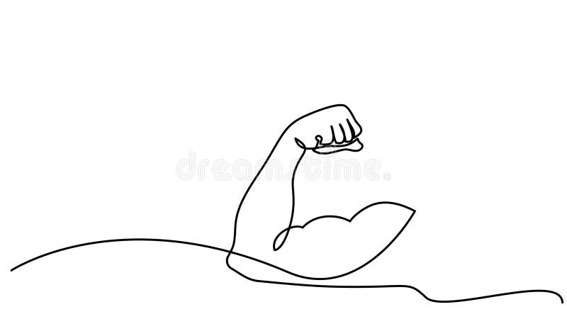 Continuous Line Drawing Bicep Stock Illustrations – 33 Continuous Line ...