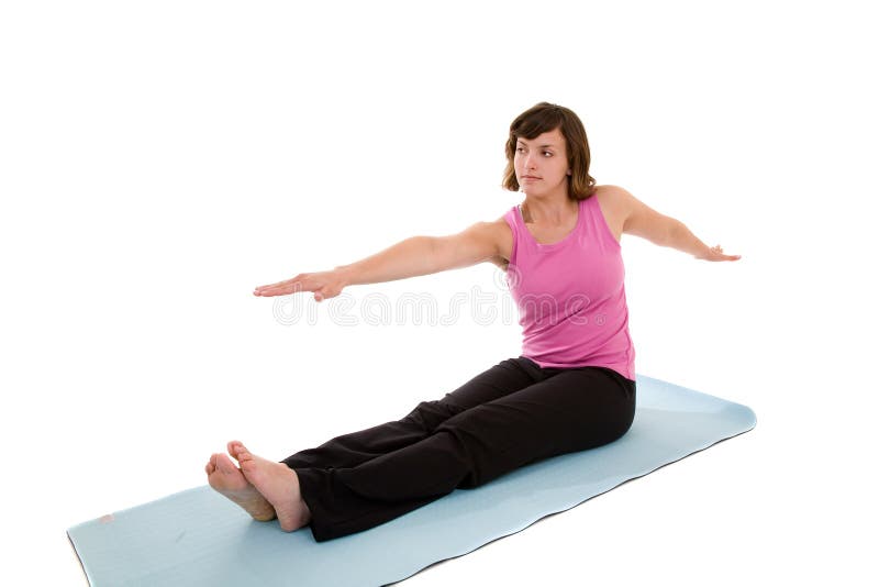 Arm stretch stock photo. Image of caucasian, woman, sport - 2448836