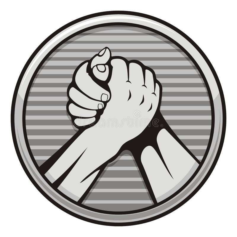 Arm Wrestling Sportive Icon. Simple Illustration Outline Style Sport ...