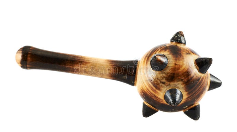 Arma De Madera Del Macis Aislada Foto de archivo - Imagen de perillas ...