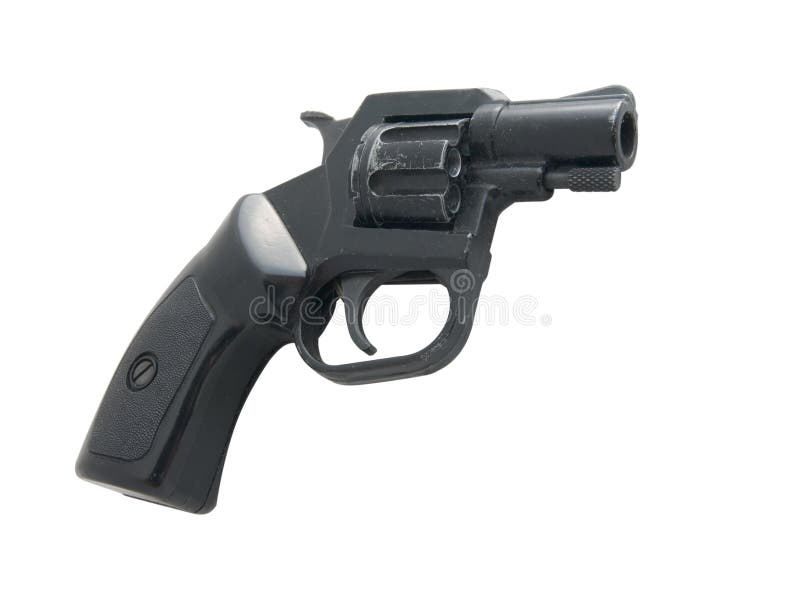 Arma Negro Del Revólver Y Arma Semiautomático De 9m M En Fondo De ...