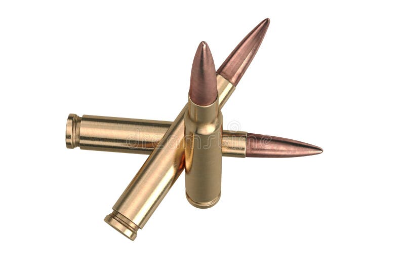 Sistema De La Munición Del Rifle De La Bala Stock de ilustración ...