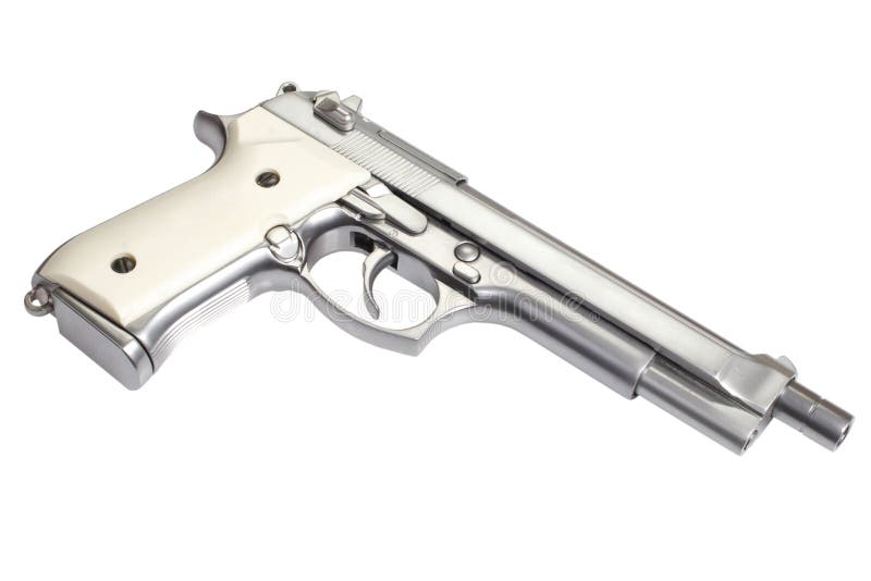 Arma Largo De Beretta M9 Aislado En Blanco Foto de archivo - Imagen de ...