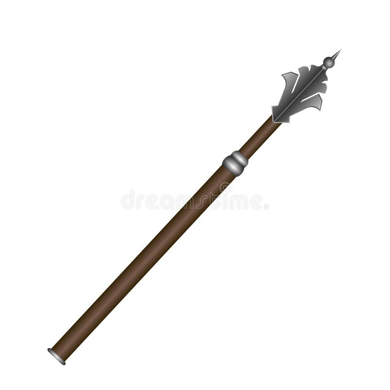 Arma medieval aislada stock de ilustración. Ilustración de digital ...