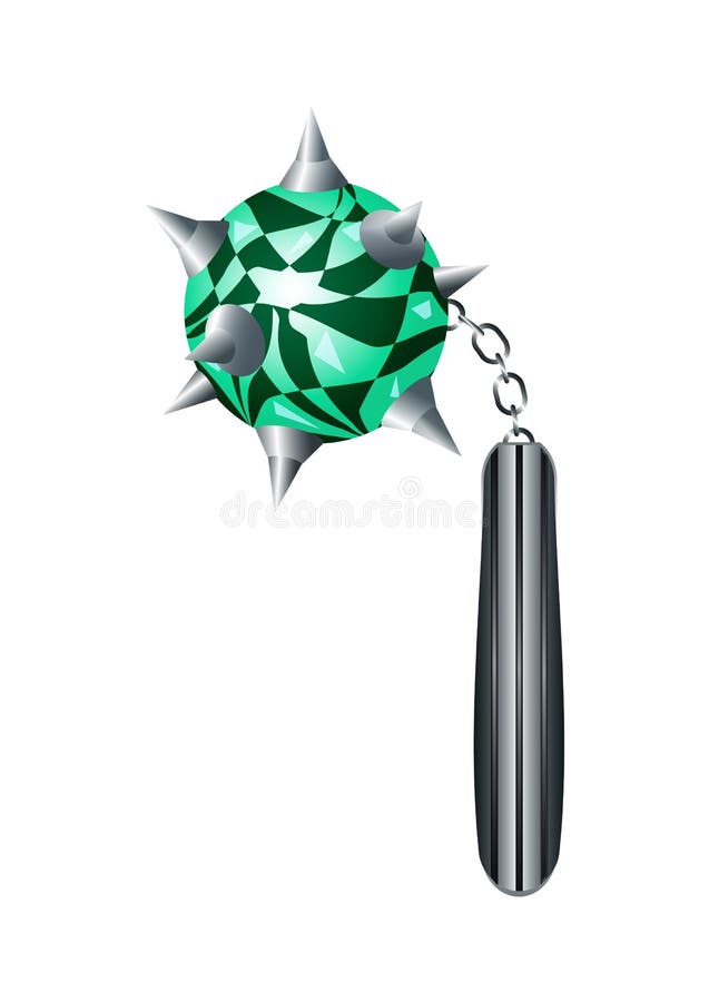 Arma Medieval Dos Desenhos Animados Do Mangual Ilustração do Vetor ...