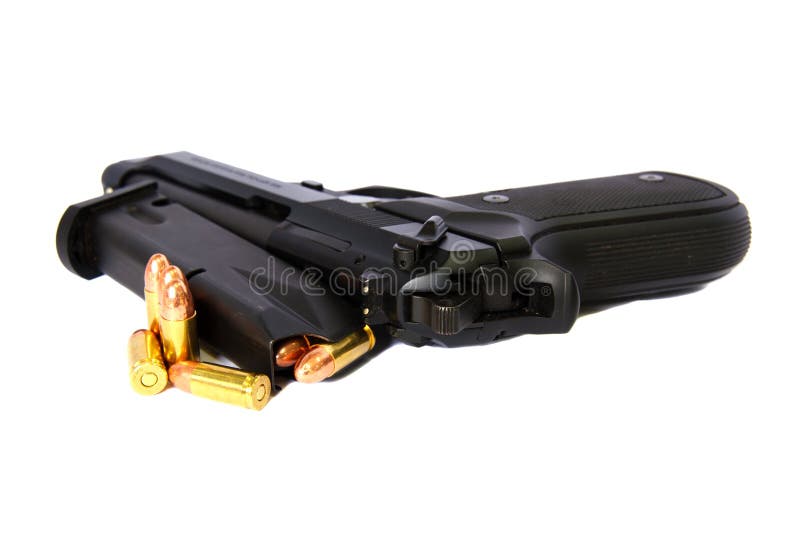 Arma y bala imagen de archivo. Imagen de seguro, arma - 31994383